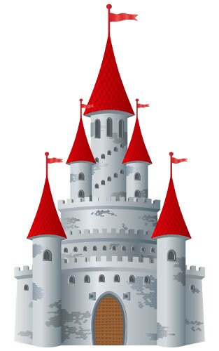 Cartoon castle Royalty Free Vector Image - VectorStock