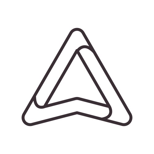 Tribe tent icon logo design Royalty Free Vector Image