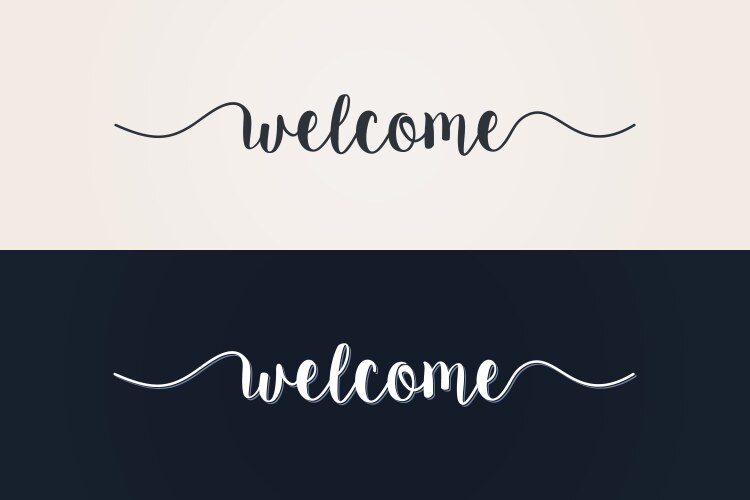 Welcome Calligraphy Vector Images (over 8,800)