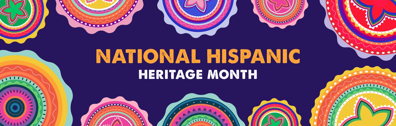 Hispanic heritage month web banner poster Vector Image