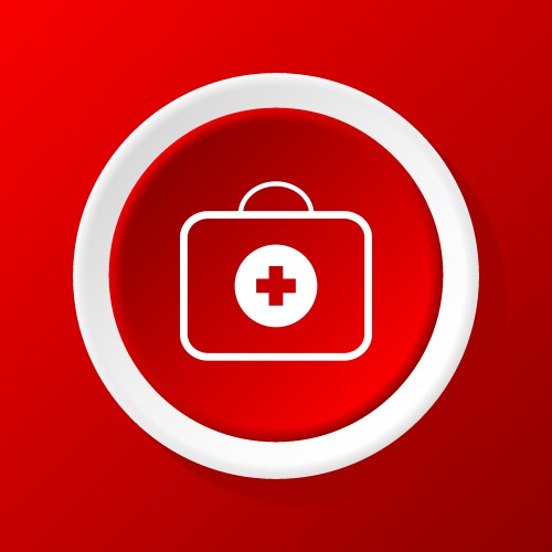 Red circle icon eps10 Royalty Free Vector Image