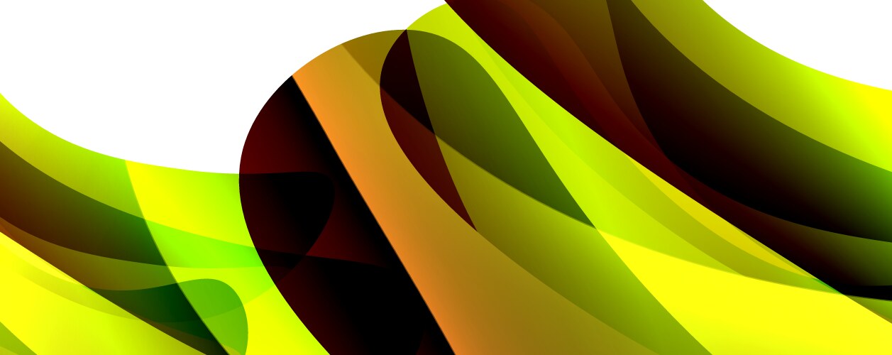 Macro photography of a yellow and brown wave Vector Image