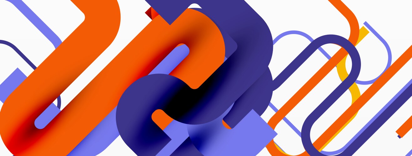 Abstract background curvy lines minimal geometric Vector Image