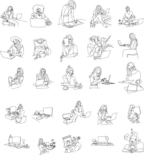 One Line Person Vector Images (over 39,000)