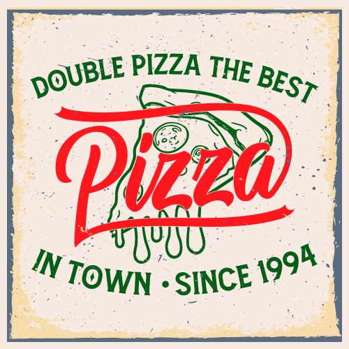 Funny Pizza Logo Funny Cartoon Pizza Slice Stock Illustrations