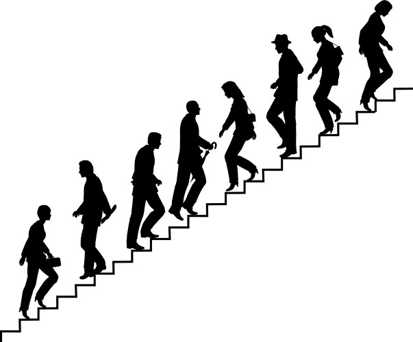 Walk Up Stairs Silhouette Vector Images (over 660)