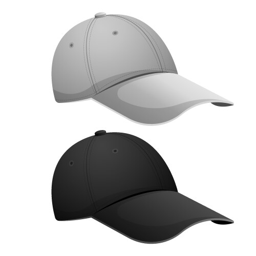 Cap set Royalty Free Vector Image - VectorStock