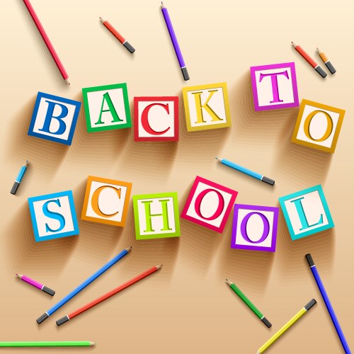 Education school background Royalty Free Vector Image