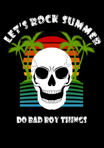 Beach summer logo design Royalty Free Vector Image