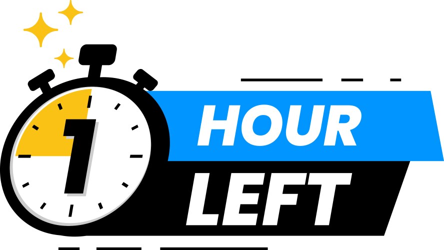 9 days to go banner label countdown timer sticker Vector Image