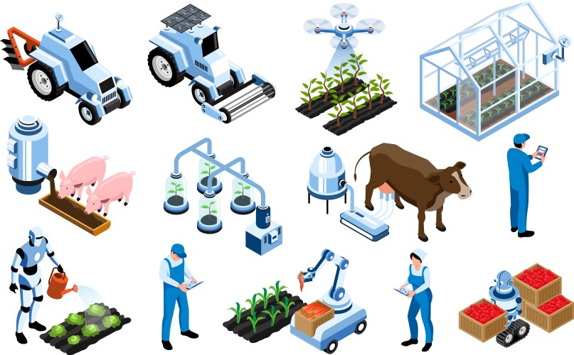 Icon farm Royalty Free Vector Image - VectorStock