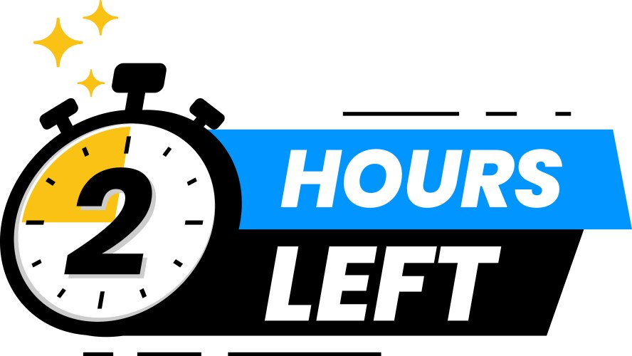 9 days to go banner label countdown timer sticker Vector Image