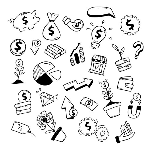 Doodle Economics Vector Images (over 1,900)
