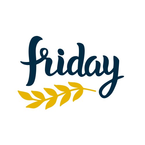 Friday Hand Lettering Calligraphy Vector Images (over 1,400)