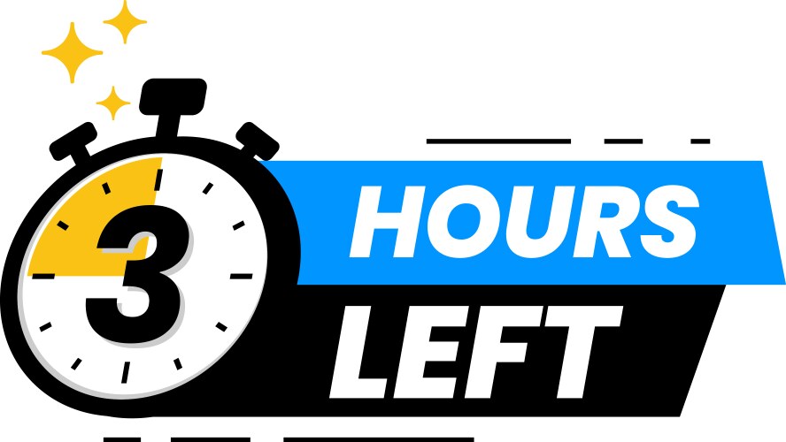 9 days to go banner label countdown timer sticker Vector Image