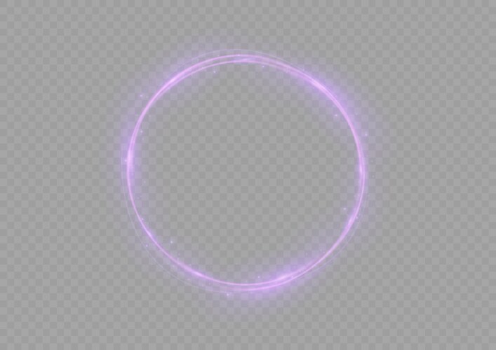 Purple circle trail light ethereal fire portal Vector Image
