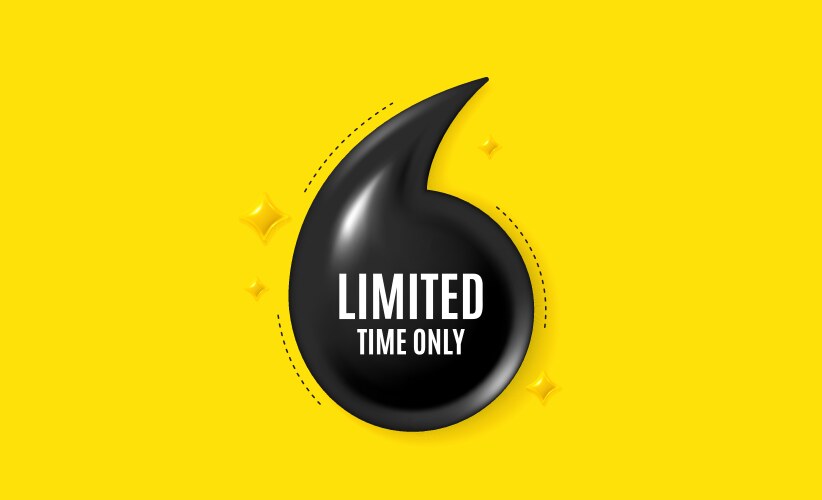 Limited time symbol special offer sign Royalty Free Vector