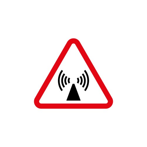 Non ionizing radiation hazard sign xray Royalty Free Vector