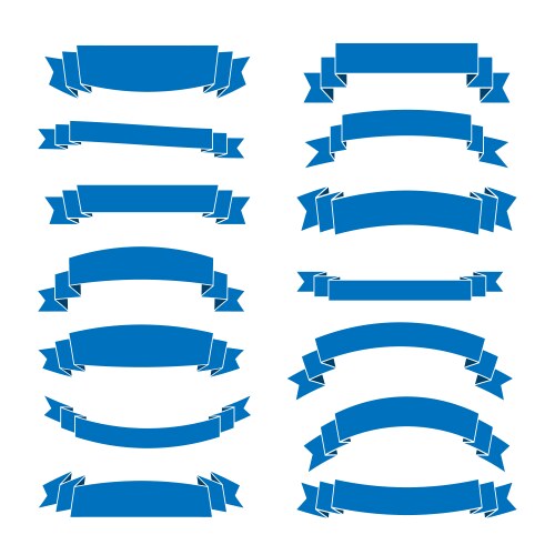 Blue banners Royalty Free Vector Image - VectorStock
