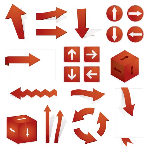 Directional specific arrows icon compass Vector Image