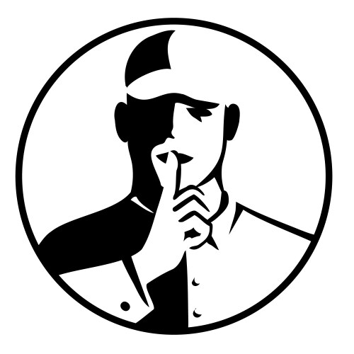 Silence sign Vector Images & Graphics for Commercial Use | VectorStock