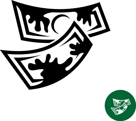 Money bag with dollar sign Royalty Free Vector Image