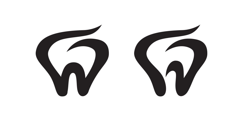 Tooth logo design Royalty Free Vector Image - VectorStock