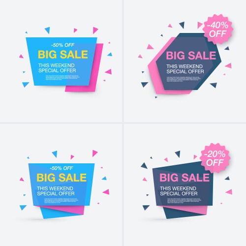 Weekend sale background Royalty Free Vector Image