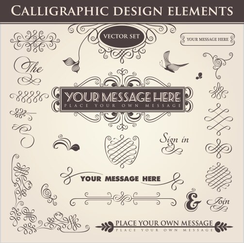 Calligraphic Vector Images (over 270,000)