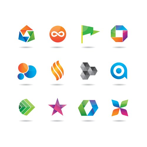 Logo set Royalty Free Vector Image - VectorStock