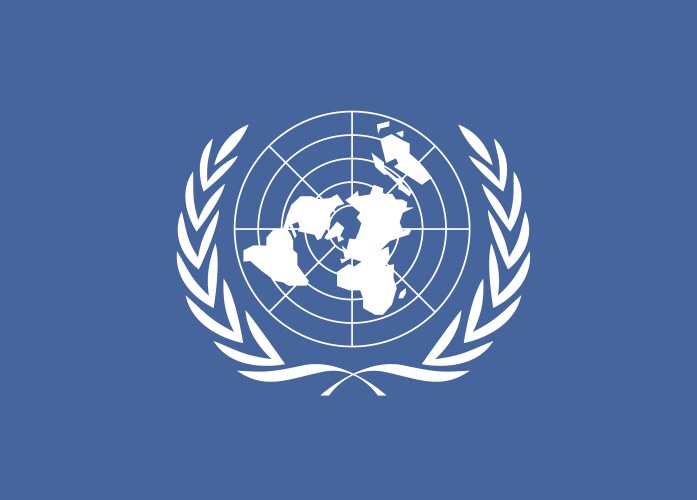 United Nations Emblem Royalty Free Vector Image