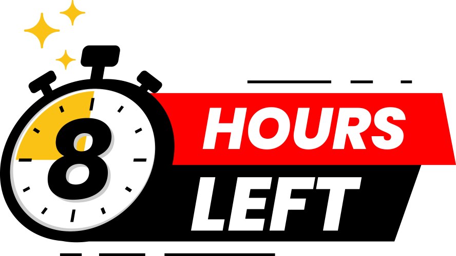 9 days to go banner label countdown timer sticker Vector Image