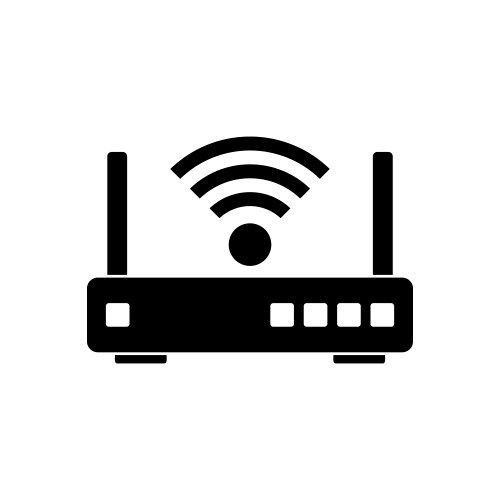 Wifi router icon image Royalty Free Vector Image