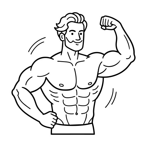 Scientist continuous line art drawing Royalty Free Vector