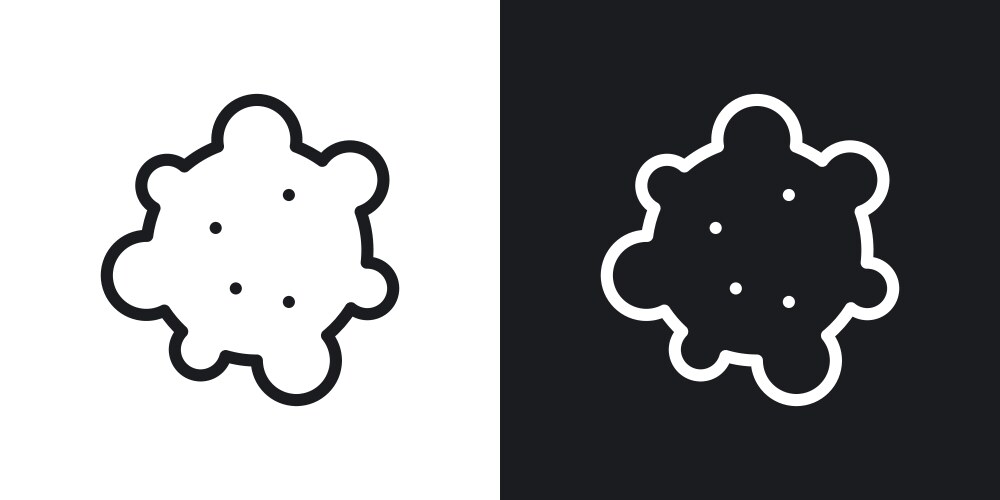 Pigment icon set melanin symbol Royalty Free Vector Image