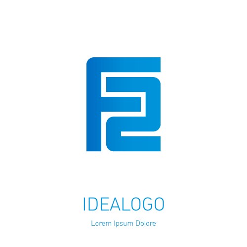 Abstract business logo icon design template Vector Image