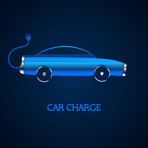 Ev charging electric car ev charger battery Vector Image