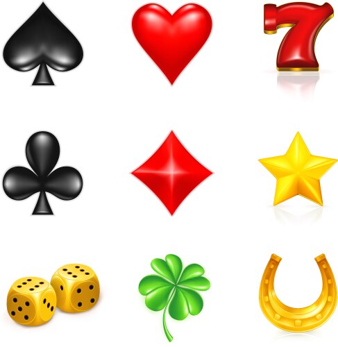 Luck symbols set Royalty Free Vector Image - VectorStock