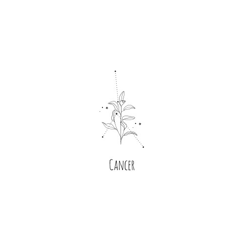 Hand drawing capricorn constellation symbol Vector Image