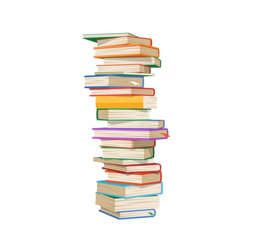Book stacks Royalty Free Vector Image - VectorStock