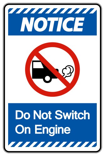 Switch off engine symbol sign isolate on white Vector Image