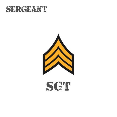 US Army Sergeant First Class Rank Insignia – Royalty-Free Vector ...