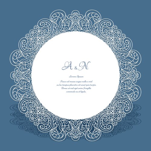 Lace frame Royalty Free Vector Image - VectorStock