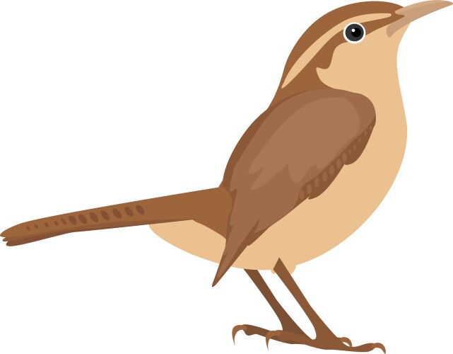 Cartoon bird on a tree branch Royalty Free Vector Image