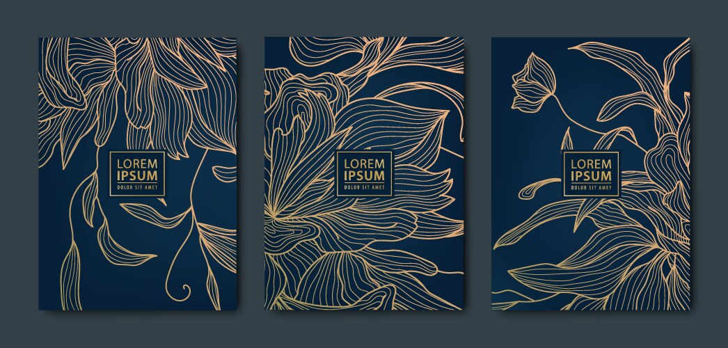 Bamboo line art stalk and leaves Royalty Free Vector Image