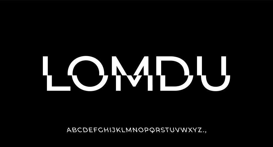 Splitted Font Vector Images (over 3,600)