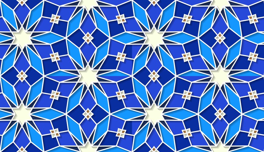 Arabic seamless girih pattern with classic islamic