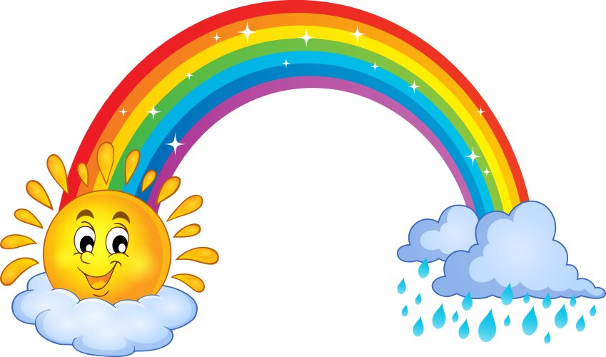 Rainbow topic image 2 Royalty Free Vector Image
