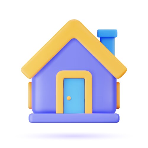 3d home icons Royalty Free Vector Image - VectorStock