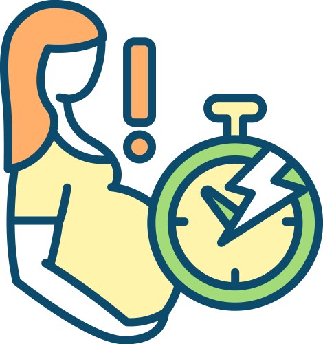 Amended birth certificate multi color concept icon